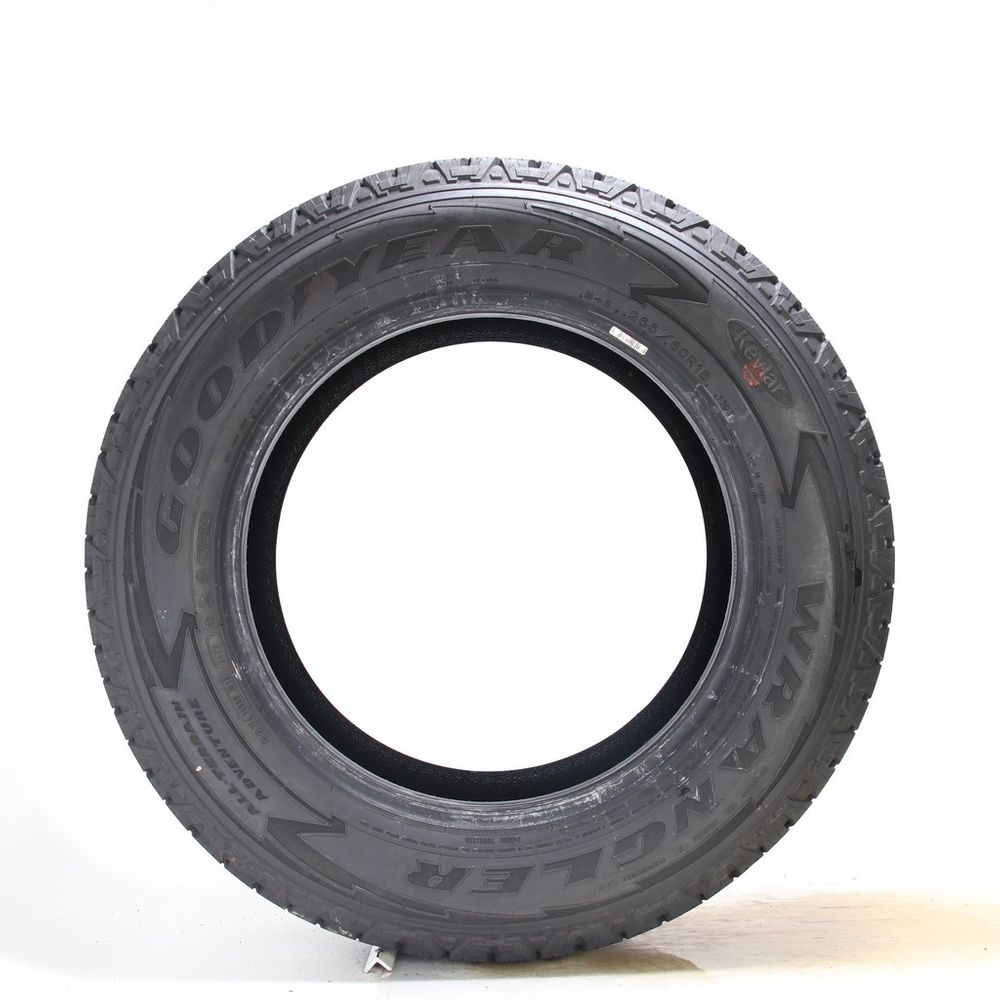 Set of (2) Driven Once 265/60R18 Goodyear Wrangler All-Terrain Adventure Kevlar 110T - 12/32 ...
