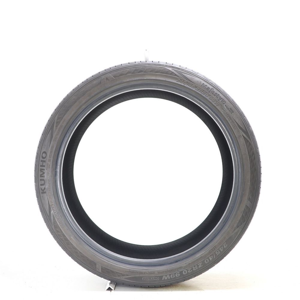Set of (2) Used 245/40ZR20 Kumho Majesty 9 Solus TA91 99W - 7-7.5/32 | Utires