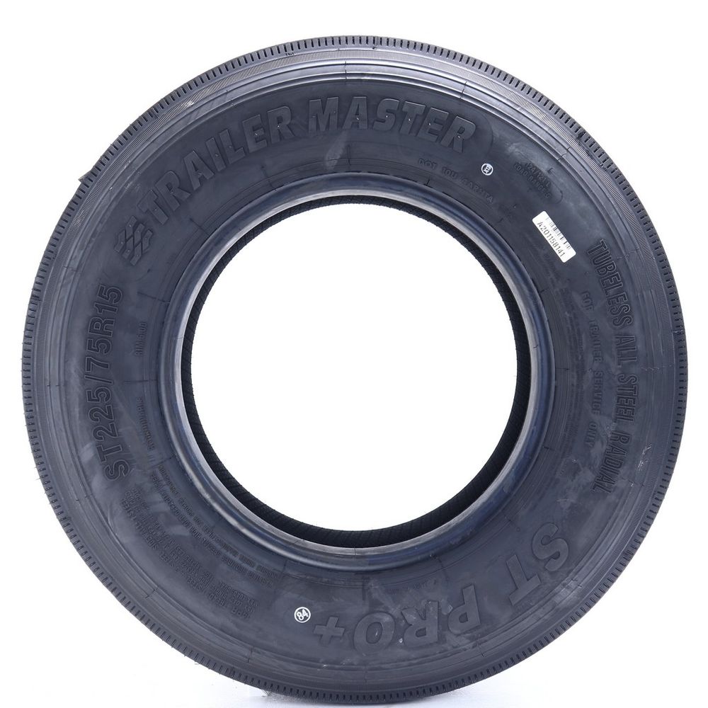 Set of (2) New ST 225/75R15 Trailer Master ST Pro Plus All Steel Load G ...