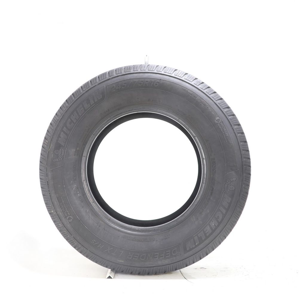 Set of (2) Used 245/75R16 Michelin Defender LTX M/S 111T - 5.5-6/32 | Utires